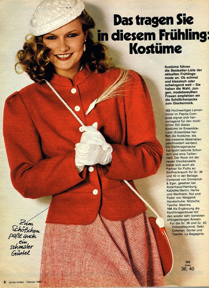 Burda Moden № 2/1980. Фото моделей | Журнал Ярмарки Мастеров