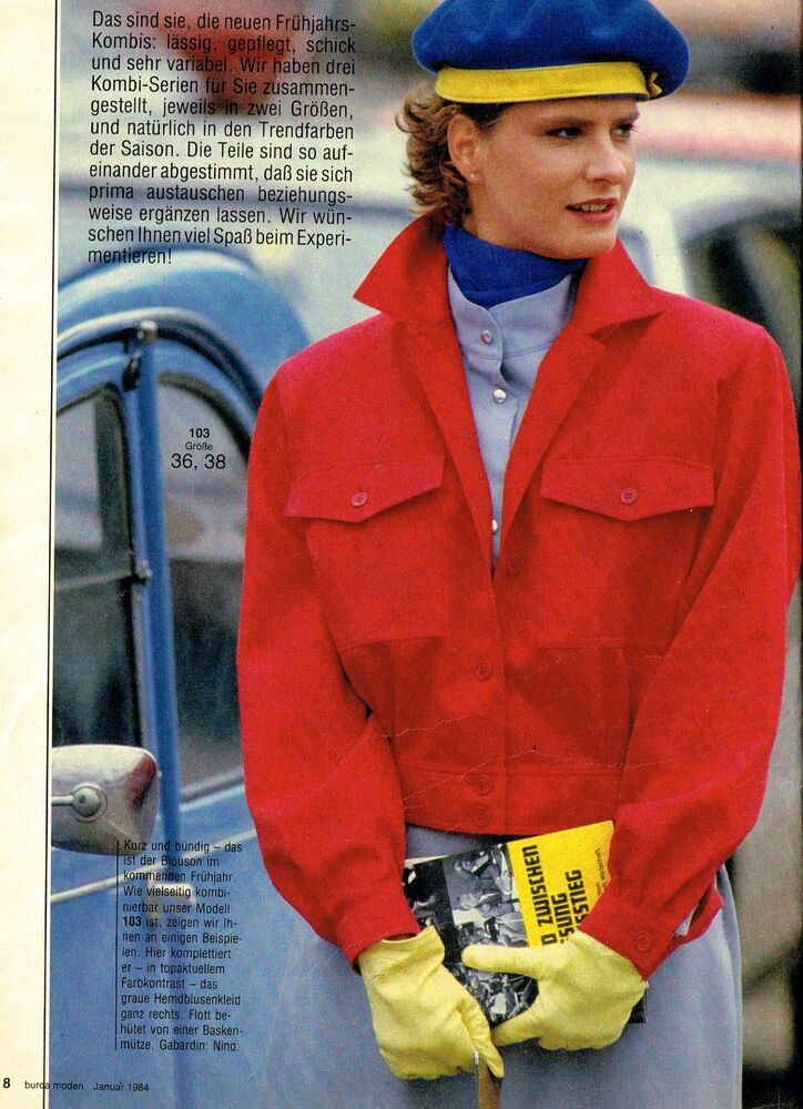 Парад моделей Burda Moden № 1/1984