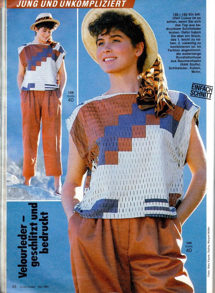 Парад моделей Burda Moden № 5/1984