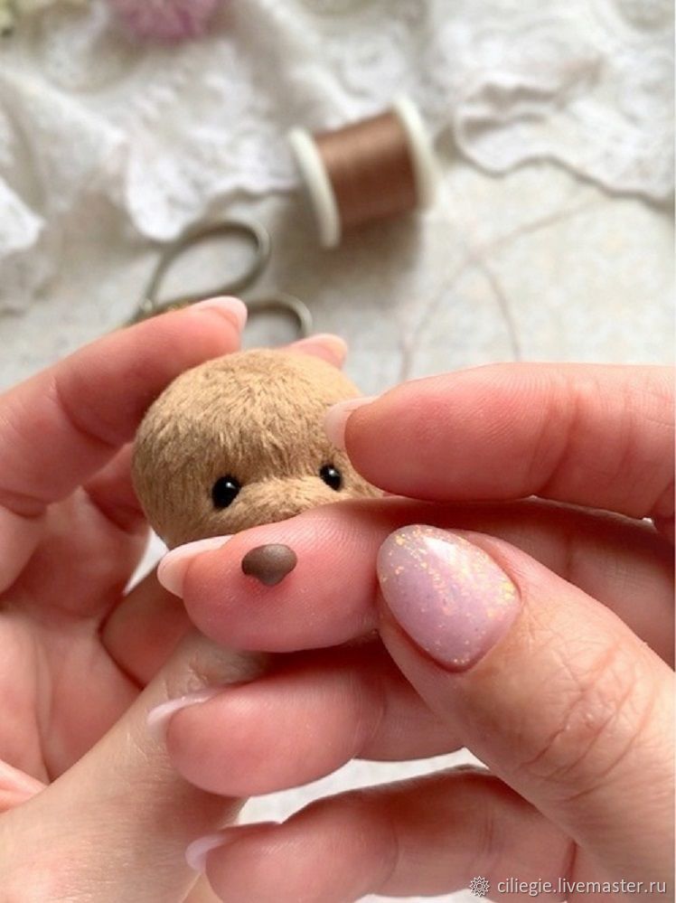 Мастер-класс Миниатюрный мишка-тедди за 2 минуты своими руками с ФОТО и Видео