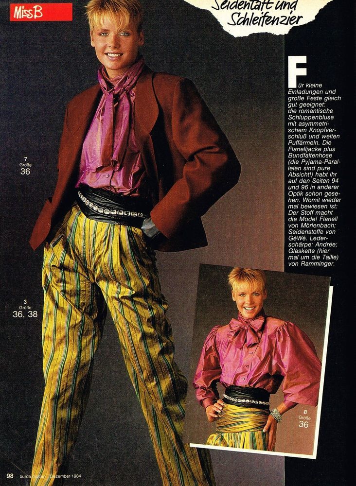 Парад моделей Burda Moden № 12/1984