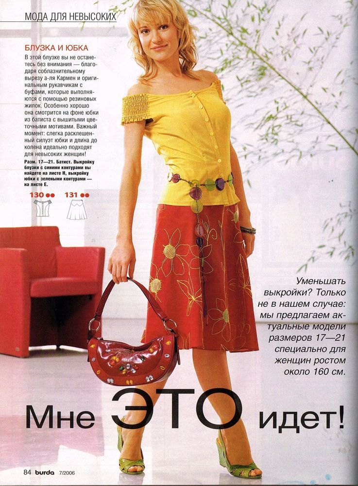 Парад моделей Burda Moden № 7/2006