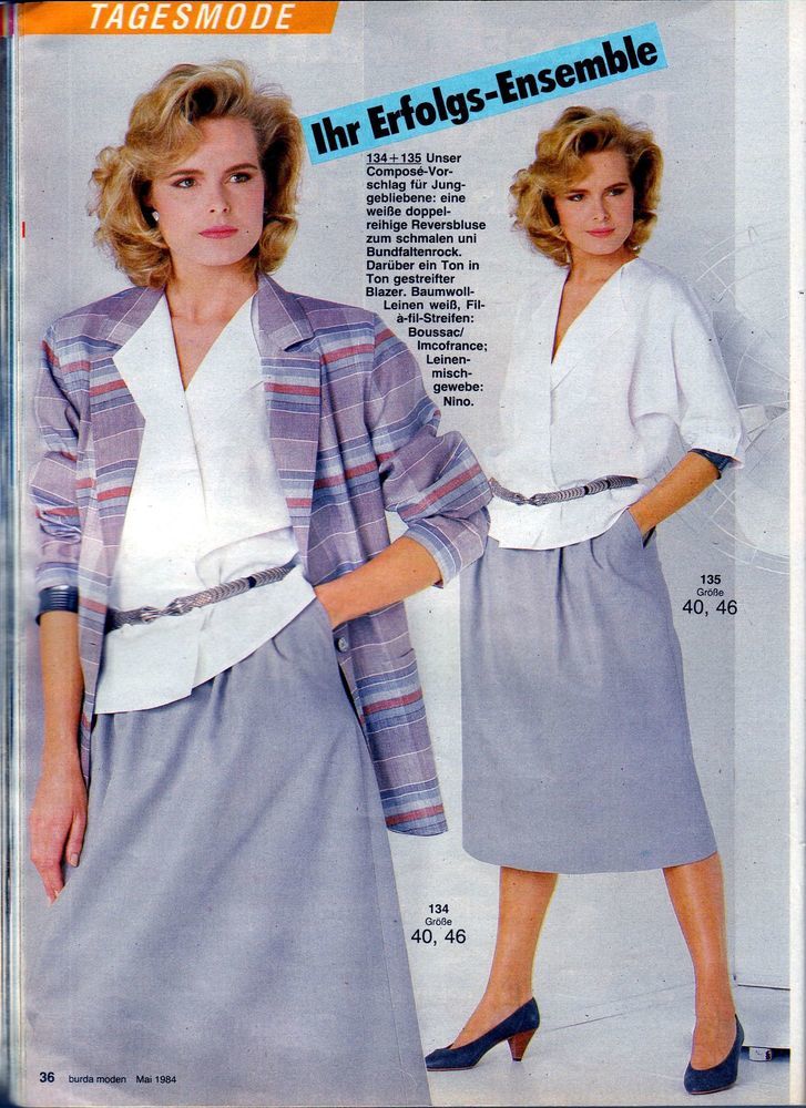 Парад моделей Burda Moden № 5/1984