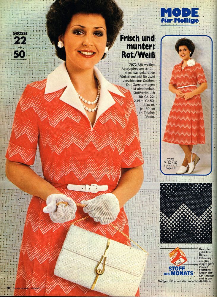Burda Moden № 5/1975. Фото моделей