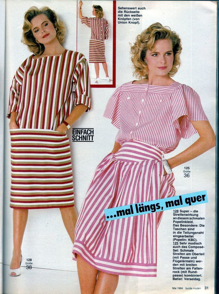 Парад моделей Burda Moden № 5/1984