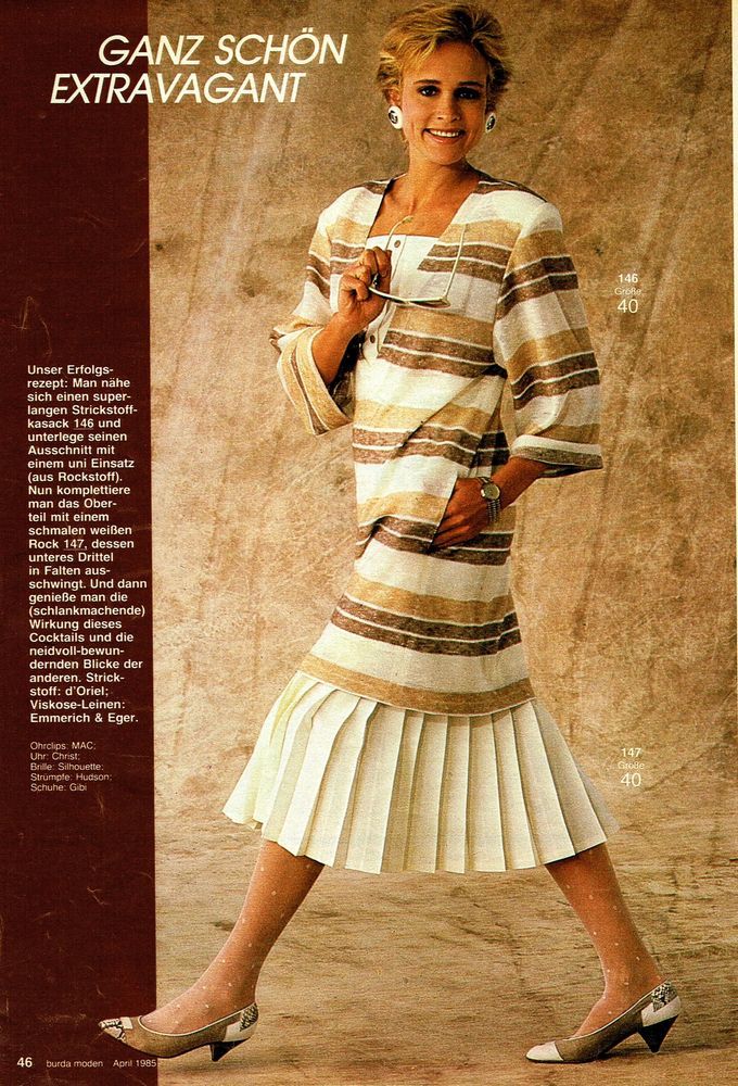 Парад моделей Burda Moden № 4/1985 | Журнал Ярмарки Мастеров