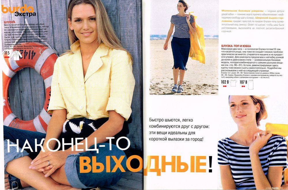 Парад моделей Burda Moden № 5/2002