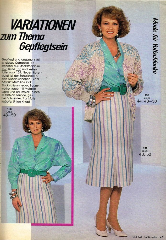 Парад моделей Burda Moden № 3/1986