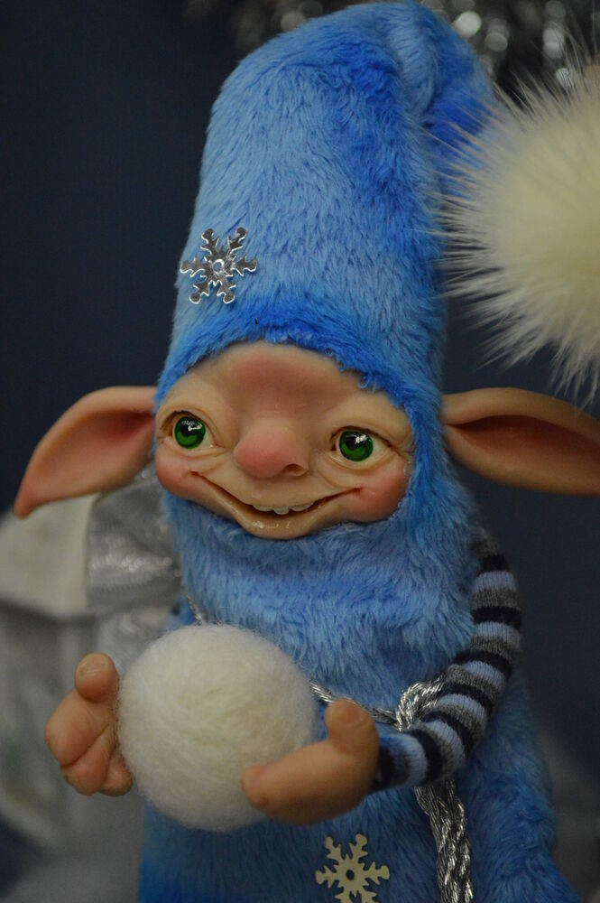 Новогодний гном. Фотографии куклы и мультфильм