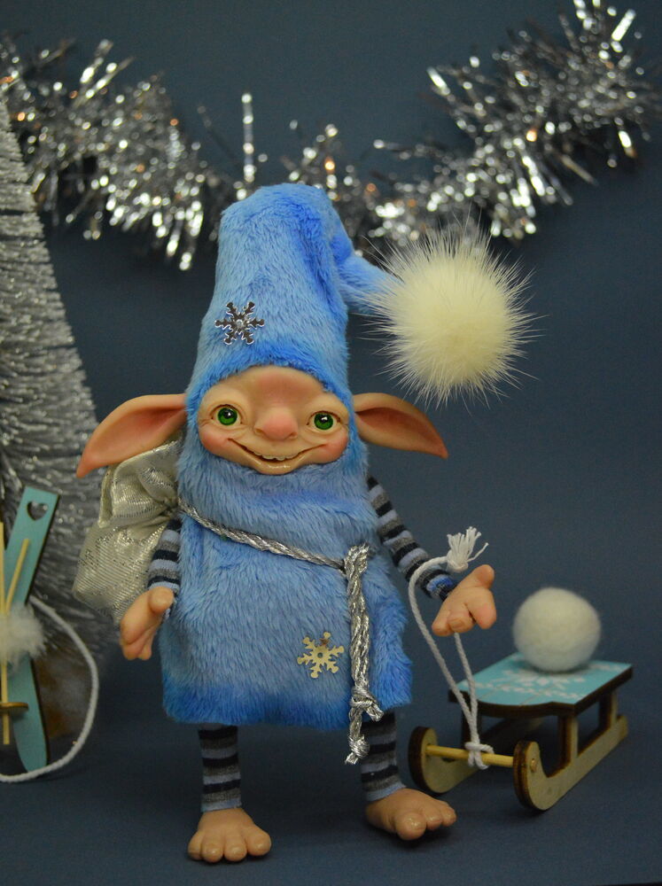 Новогодний гном. Фотографии куклы и мультфильм