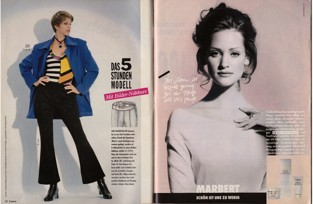 Carina Burda 10 1993 (октябрь): Персональные записи в журнале Ярмарки Мастеров