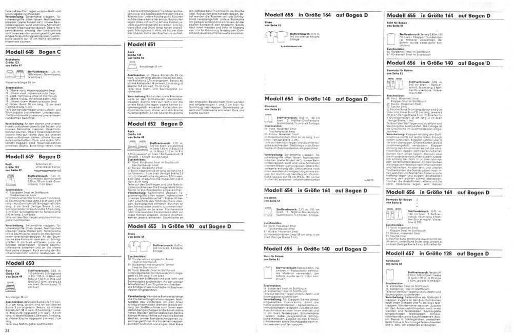 Burda Special — Школьная мода 1983, E668