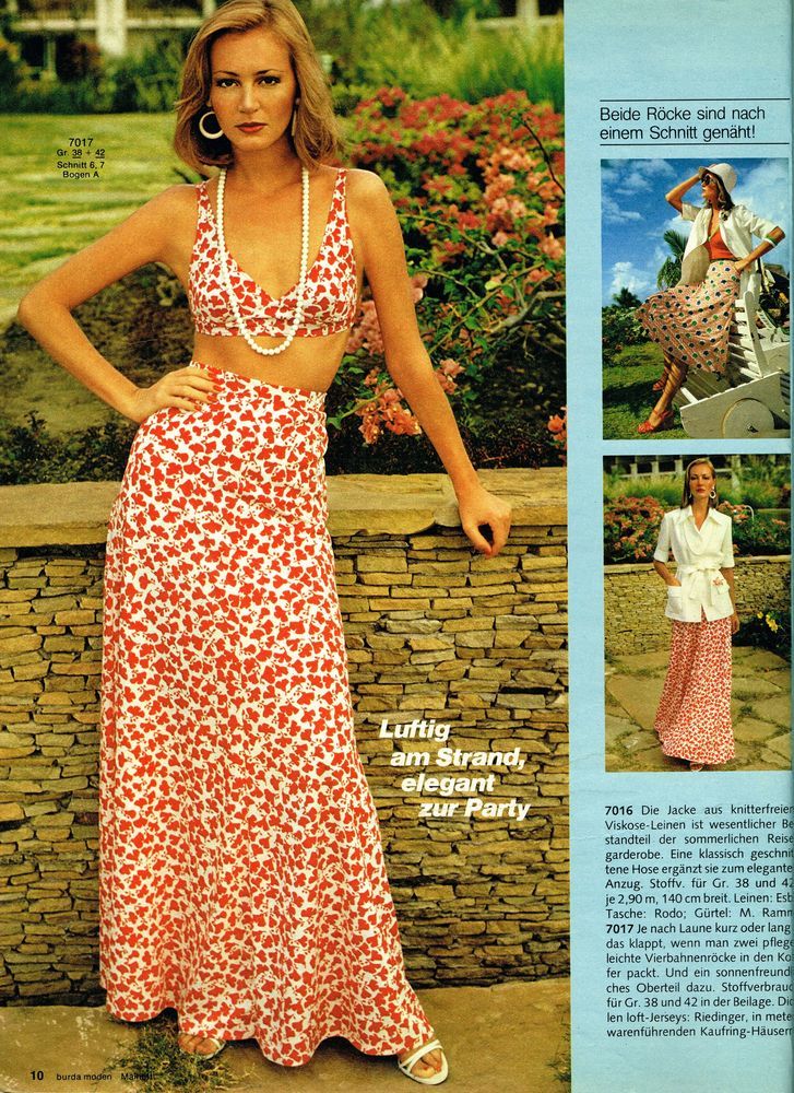 Burda Moden № 5/1975. Фото моделей