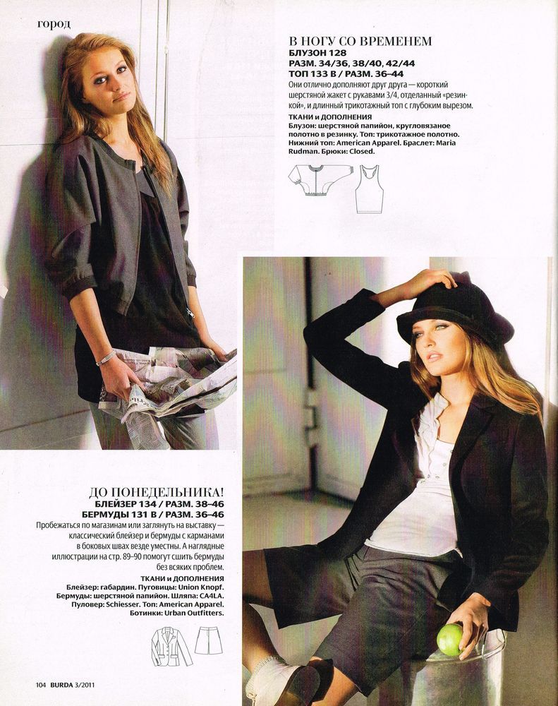 Парад моделей Burda Moden № 3/2011