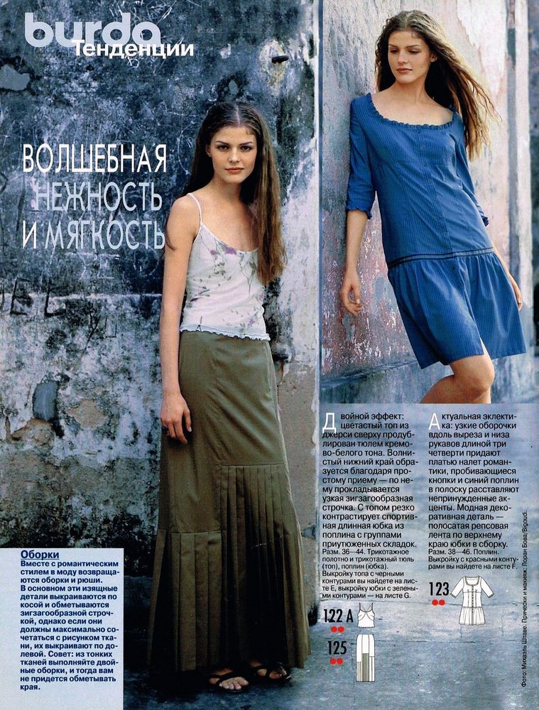 Выкройки Burda Moden № 5/2000