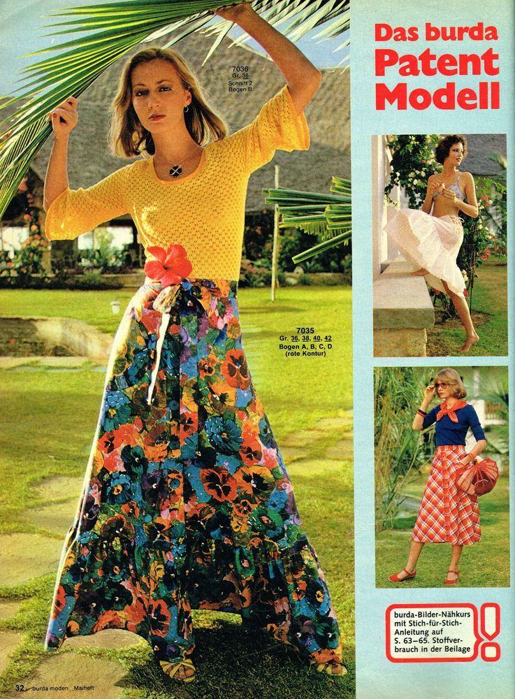 Burda Moden № 5/1975. Фото моделей