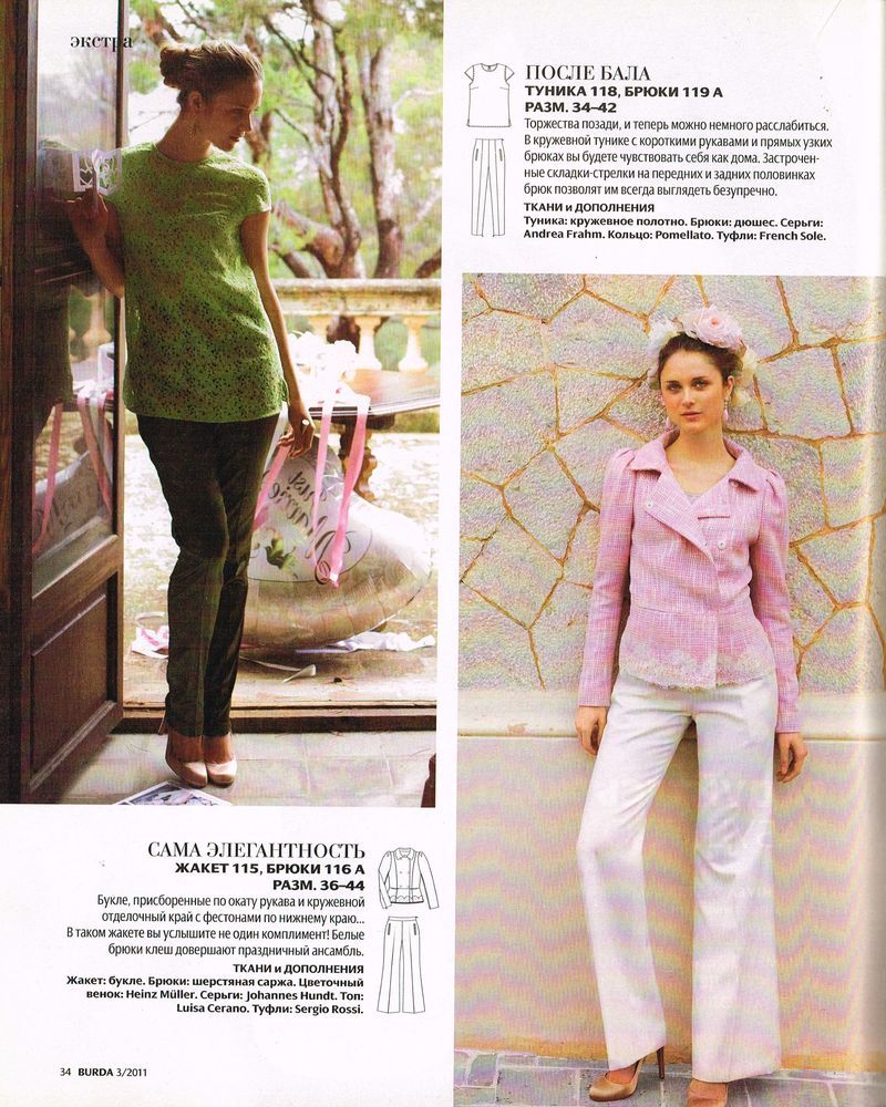 Парад моделей Burda Moden № 3/2011