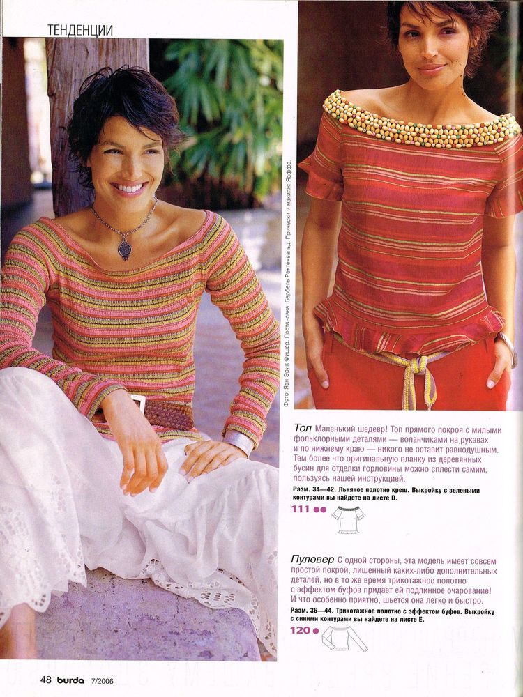 Парад моделей Burda Moden № 7/2006