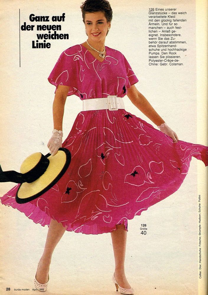 Парад моделей Burda Moden № 4/1985 | Журнал Ярмарки Мастеров