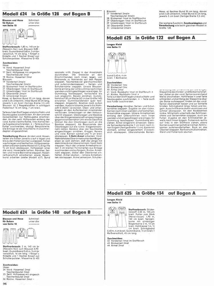 Burda Special — Школьная мода 1983, E668