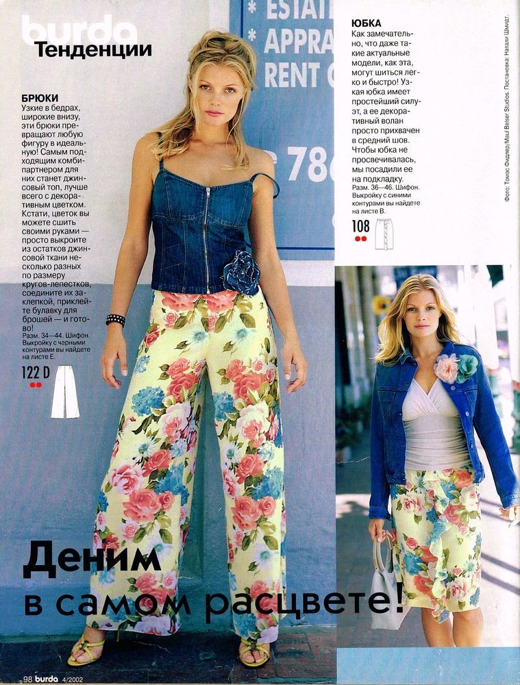 Парад моделей Burda Moden № 4/2002