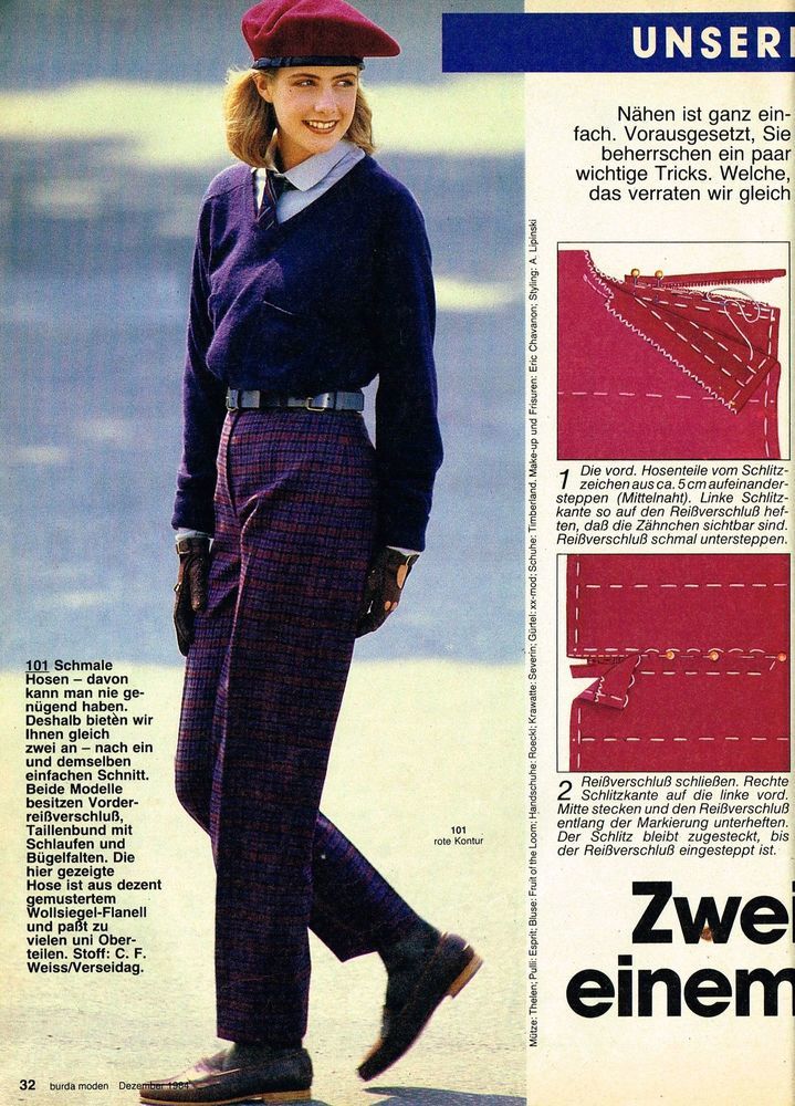 Парад моделей Burda Moden № 12/1984