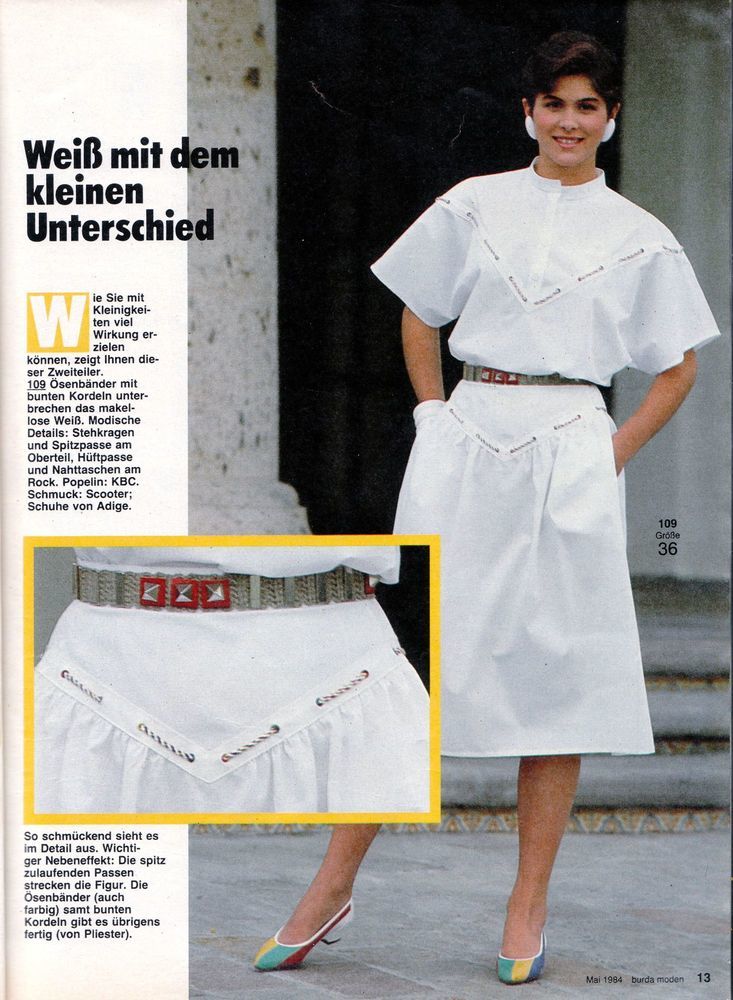 Парад моделей Burda Moden № 5/1984