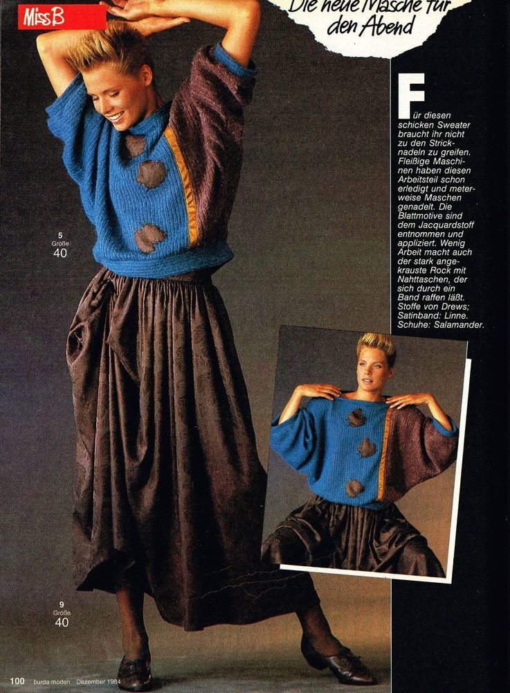 Парад моделей Burda Moden № 12/1984