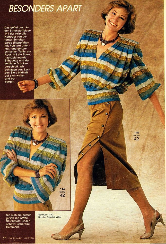 Парад моделей Burda Moden № 4/1985 | Журнал Ярмарки Мастеров