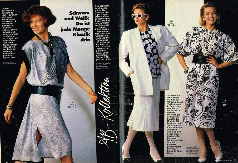 Парад моделей Burda Moden № 4/1985 | Журнал Ярмарки Мастеров