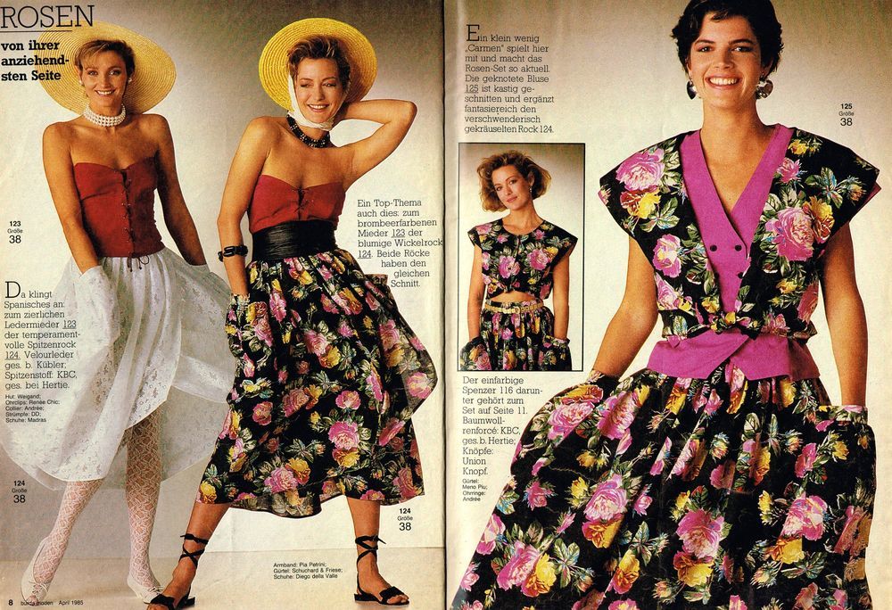 Парад моделей Burda Moden № 4/1985: Новости магазинов в журнале Ярмарки Мастеров