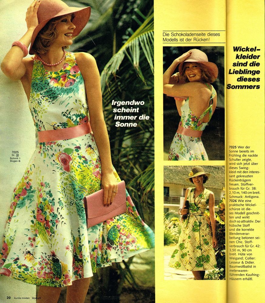 Burda Moden № 5/1975. Фото моделей